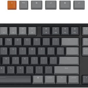 Keychron K10 Full Size Layout 104-Key Wireless Mechanical Keyboard, Hot-Swappable RGB Backlight with Gateron G Pro Brown Switch Aluminum Bluetooth/Wired Gaming Keyboard for Mac Windows