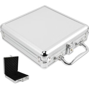 yardwe club poker chip holder poker chip case empty aluminum 300 poker chip carrier large capacity poker cards holder storage case poker chips