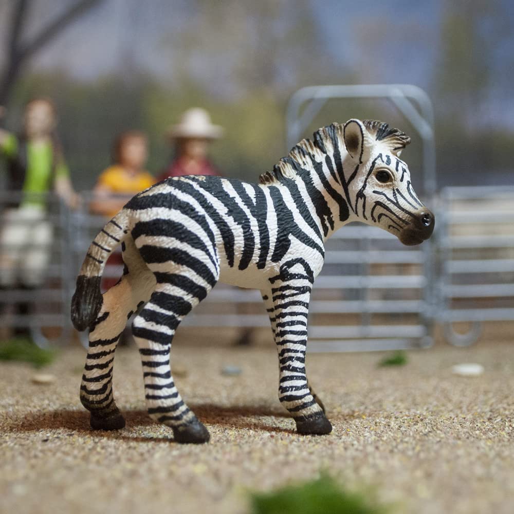 Gemini&Genius Zebras Toys, Wild Life Zoo Animal Figurines African Jungle Animal Action Figure Playset Gift for Kids Educational, Cake Toppers, Party Supplies, Animal Toy Set