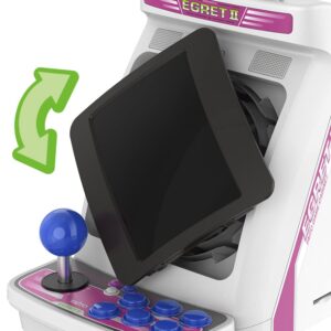 taito egret ii mini - limited blue edition - mini arcade machine with 40 pre-installed games: space invaders, bubble bobble and more