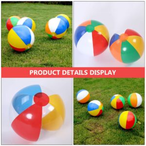 Parliky 12pcs Beach Ball Inflatable Ball Outdoor Toy Baby Beach Toys Inflatable Swimming Pool for Kids Outdoor Swimming Balls Kids Toys Sports Ball Playing Ball Prom Decorations Water Park