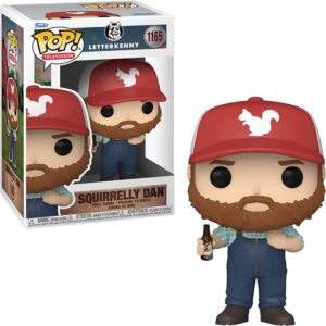 toybop protector + letterkenny pop! television vinyl figurine (bundled with funko compatible pop box protector case) (squirrelly dan)