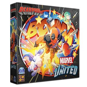 cmon marvel united deadpool expansion | tabletop miniatures game | strategy game | cooperative game for adults and kids | ages 14+ | 1-4 players | average playtime 40 minutes | made by cmon