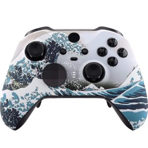 custom elite series 2 controller compatible with xbox one, xbox series s, and xbox series x (waves)