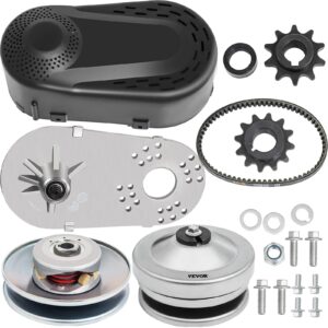 vevor torque converter cvt 2hp-7hp 3/4" go kart clutch 212cc 30 series mini bike 10t #40 41 chain and 12t #35 replacement set tav2 30-75 218353a manco cvt clutch small engine drive belt