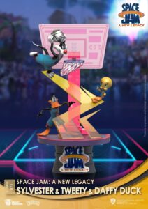 beast kingdom-ds-071-cb-space jam: a new legacy -sylvester & tweety & daffy duck closed box figure