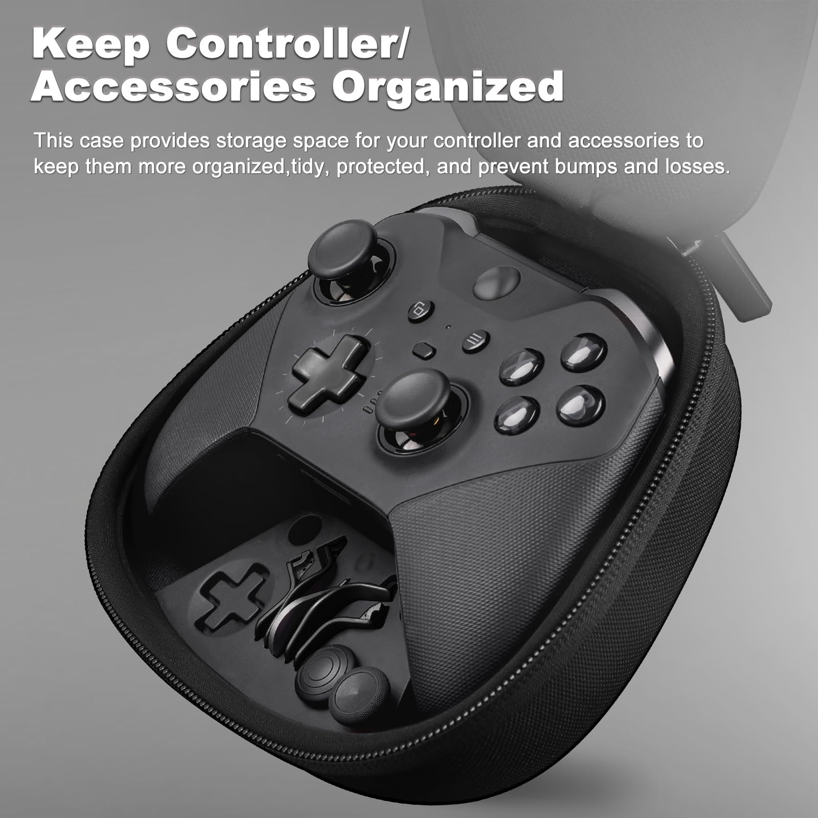 Complete Component Pack for Xbox Elite Controller Series 2 - Accessories Includes 1 Carrying Case, 1 Charging Dock, 4 Thumbsticks, 4 Paddles and 1 Adjustment Tool black