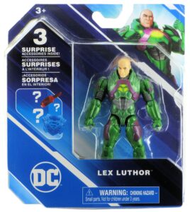 dc super heroes 2022 lex luthor 4-inch action figure by spin master