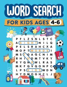 word search for kids ages 4-6: sight words for kids