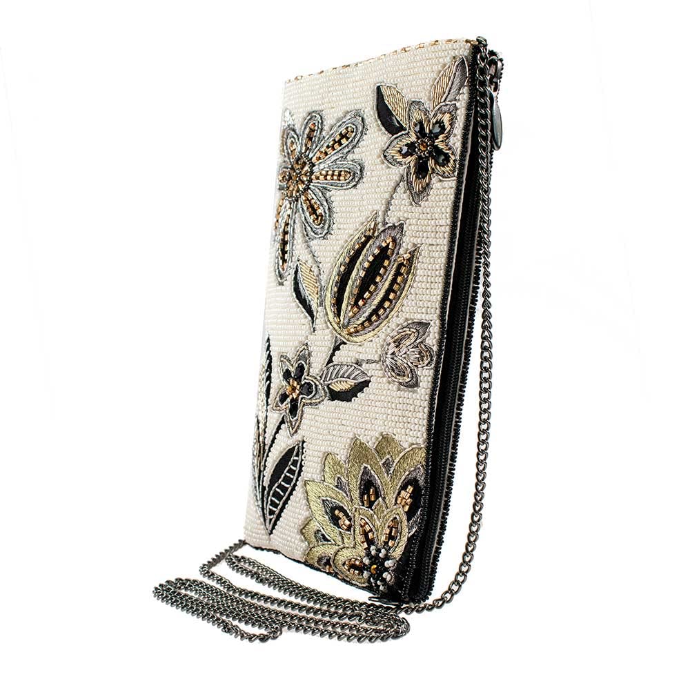 Mary Frances Breezy Crossbody Phone Bag, Ivory