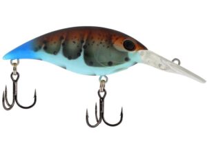 berkley money badger fishing lure, killer craw, 1/3 oz, 2.5in | 6.25cm, hybrid baitfish-crayfish design, patented flashdisc technology, equipped with sharp fusion19 hooks