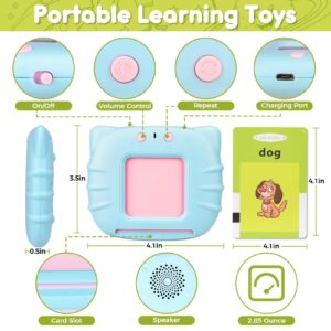 Toddler Toys Age 2-4, Autism Sensory Toys for Autistic Children, Pocket Speech for Toddlers, 384 Preschool Education Sight Words Talking Flash Cards - ABC Learning Toys for 2+ Years Old Girls & Boys