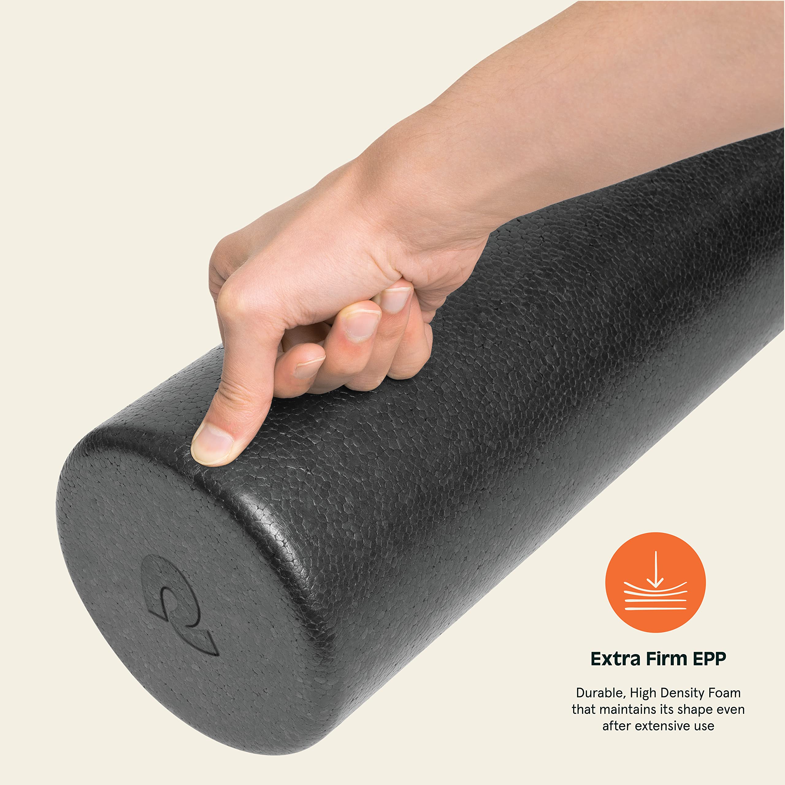 Retrospec Relief FR 18" & 36" High-Density EPP Extra Firm Round Foam Roller for Exercise, Massage Yoga, Pilates and Post Workout Muscle Recovery, Easy to Use