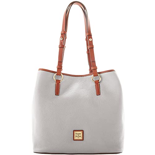 Dooney & Bourke Handbag, Pebble Grain Briana With Pouch Shoulder Bag - White