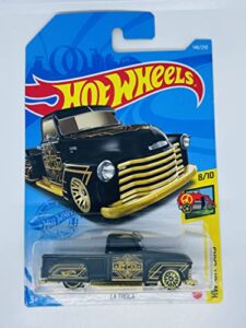 hot wheels - la troca - black/gold - hw art cars 8/10 - 146/250