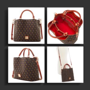 Dooney & Bourke Handbag, Gretta Small Brenna Satchel - Brown Tmoro