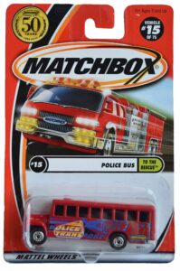 matchbox police bus, to the rescue #15