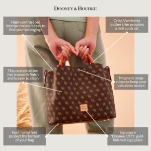 Dooney & Bourke Handbag, Gretta Small Brenna Satchel - Brown Tmoro