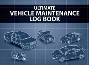 ultimate vehicle maintenance log book: service and repair journal for car, auto, truck, or motorcycle - oil, tires, filters, service, repairs, and much more - great gift - convenient 8.25" x 6" size