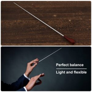 Music Baton Orchestra Baton Music Conducting Baton Orchestra Conductor Baton with Pear Shaped Handle (Rosewood)