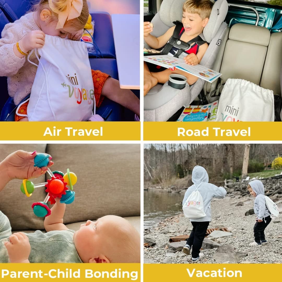 Mini Voyager Travel Activity Kit for Kids, Includes Crafts, Toys & Games Designed for Children’s Independent Play, Boys & Girls Quiet Time Sets for Road Trips, Airplanes & Hotels (3-4 Years Old)…