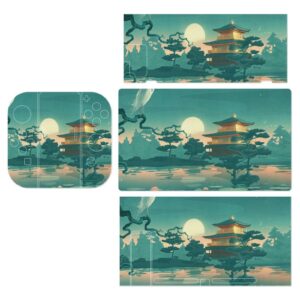 japanese anime palace moon lotus pond stickers protective film sticker personalized full wrap sticker compatible with nintendo switch