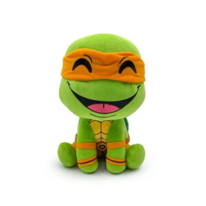 you tooz michelangelo ninja turtles 9" inch plush, michelangelo tmnt plushie from the series teenage mutant ninja turtles - chibi you tooz michelangelo tmnt