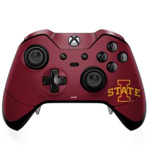 skinit decal gaming skin compatible with xbox one elite controller - officially licensed college iowa state design