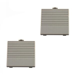 saidian 2pcs battery cover replacement battery door cover lid replacement gray for game boy