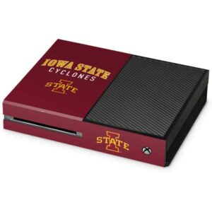 skinit decal gaming skin compatible with xbox one console - officially licensed college cyclones iowa state design