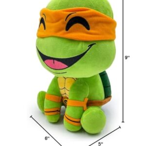 You tooz Michelangelo Ninja Turtles 9" Inch Plush, Michelangelo TMNT Plushie from The Series Teenage Mutant Ninja Turtles - Chibi You tooz Michelangelo TMNT