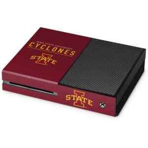 skinit decal gaming skin compatible with xbox one console - officially licensed college iowa state university cyclones design