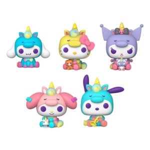 funko pop! hello kitty and friends - set of 5 - cinnamoroll, hello kitty, kuromi, my melody, pochacco