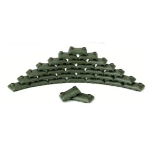 general jim's custom military green army sandbags designed for toy brick building block modular building toy army military set of 30 - for teens and adults