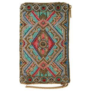 mary frances native girl crossbody phone bag, multi