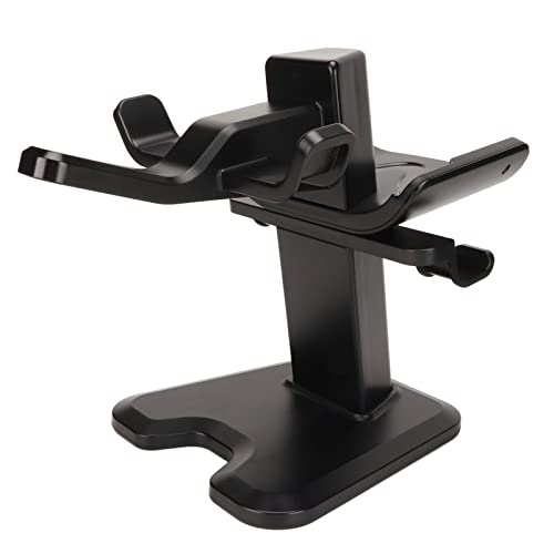 VR Stand, Multifunction VR Headset Stand for Quest 2, VR Headset and Touch Controllers Display Holder, with Anti Slip Base (Black)