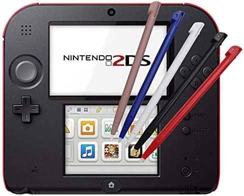 4PCS Plastic Stylus Pen Game Console Screen Touch Pen for Nintendo 2DS Tactil Game Console (Red)