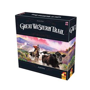 Great Western Trail 2nd Edition Argentina Board Game - Cattle Ranching Adventure in The Pampas! Strategy Game for Kids & Adults, Ages 12+, 1-4 Players, 75-150 Min Playtime Made by Eggertspiele