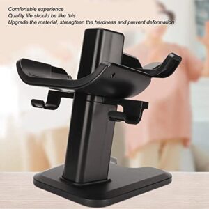 VR Stand, Multifunction VR Headset Stand for Quest 2, VR Headset and Touch Controllers Display Holder, with Anti Slip Base (Black)