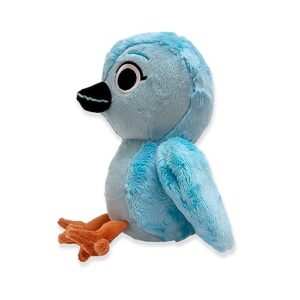 listener kids bird plush i soft, blue, children's stuffed animal, 6 inches