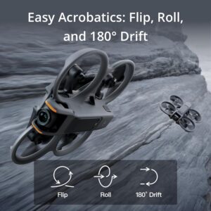 DJI Avata 2 Fly More Combo (3 Batteries), FPV Drone with Camera 4K, Immersive Experience, One-Push Acrobatics, Built-in Propeller Guard, 155° FOV, Camera Drone Compliant with FAA Remote ID With 128gb Micro SD, Backpack, Landing Pad and More Bundle