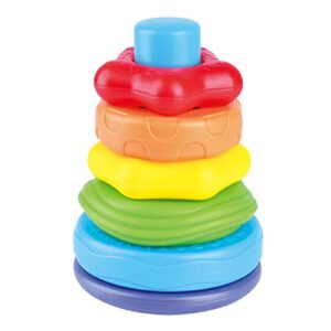 Play Rocking Stacking Shapes Perfect & Durable Toy Early Learning Toys for Toddlers 6 Months Soft Building Stacker Birthday Gifts for Boys & Girls