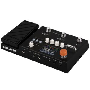 NUX MG-400 Multi Effects Pedal Bundle with 2 MXR Instrument Cables, 2 Patch Cables, 3.5mm Aux Cable and 6 Dunlop Picks