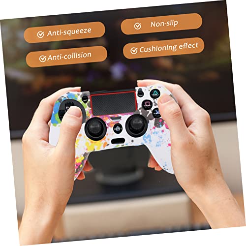 SOLUSTRE Controller Grips Anti-Slip Cover Sleeve Skin Cover- Gamepad Handle Nonslip Case Silicone Replacement for Game Console Controller Grip