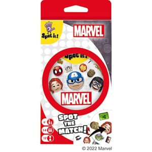 Zygomatic Spot It! Marvel Emojis (Eco-Blister) - Marvel Super Heroes Family Card Game for Superhero Fun! Fast-Paced Matching Game for Kids and Adults, Ages 6+, 2-8 Players, 15 Minute Playtime, Made