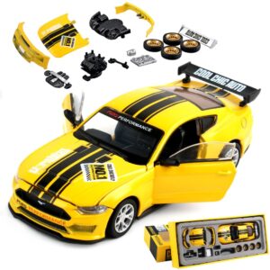 chengchuang gt500 alloy toy cars, 1:42 disassembly compatible car model, diy car model kit for kids age 13+ adult