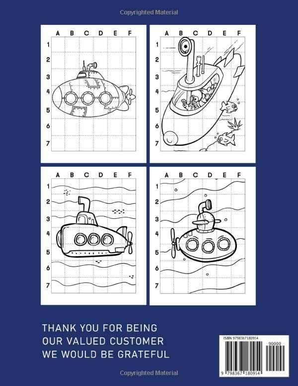 How To Draw Submarine For Kids: Step By Step Drawing Book With 30 Pictures Inside To Learn To Draw | Gifts For Little Boys And Girls On Special Days