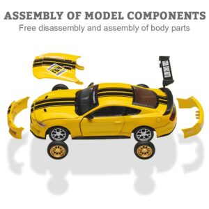 chengchuang GT500 Alloy Toy Cars, 1:42 Disassembly Compatible Car Model, DIY Car Model Kit for Kids Age 13+ Adult