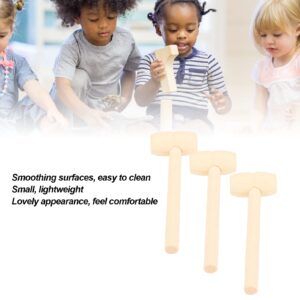 50 Pcs Wooden Hammers Children Baby Hammer Small Lightweight Kids Hammers Toys Simulation Wooden Hammers for DIY Crafting