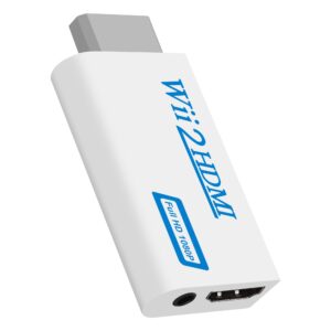 uzifhdhi wii to hdmi converter, wii to hdmi adapter for wii to hdmi hdtv/monitor supports all wii display modes